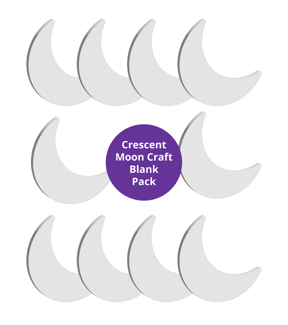 Preschool Craft Pack - Crescent Moon – Simply Engraved Gifts