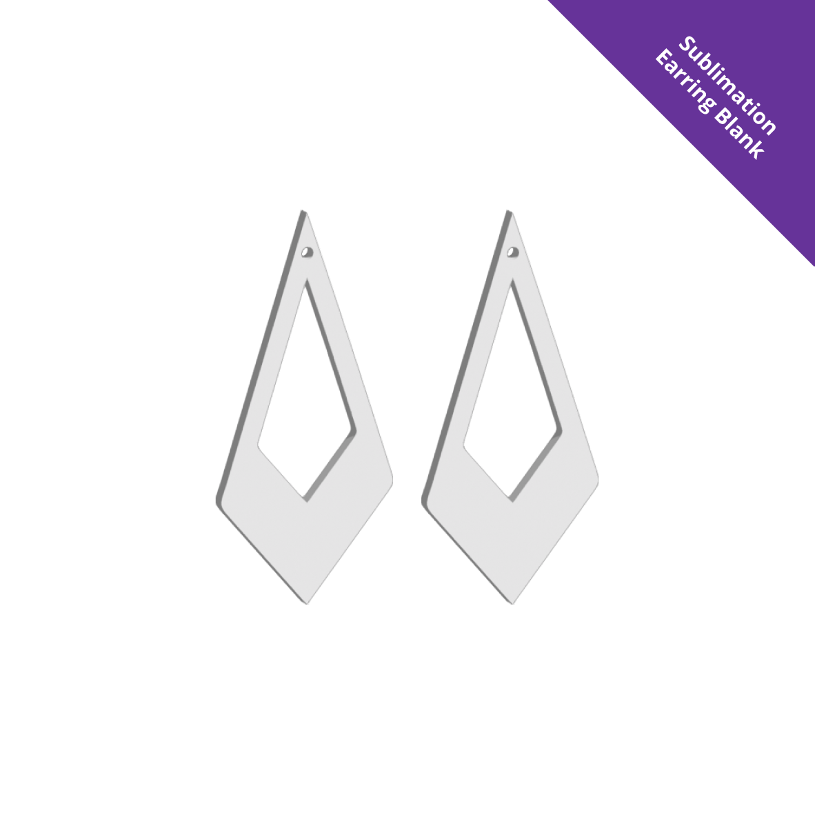 Hanging Earring 0032 - 60mm Drop [White] – Simply Engraved Gifts