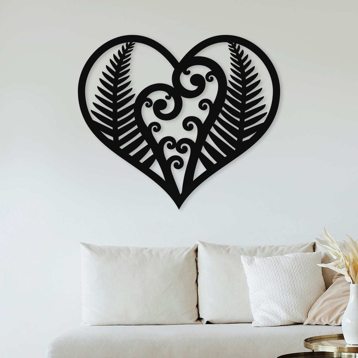 Heart Koru Fern - Wall Art – Simply Engraved Gifts