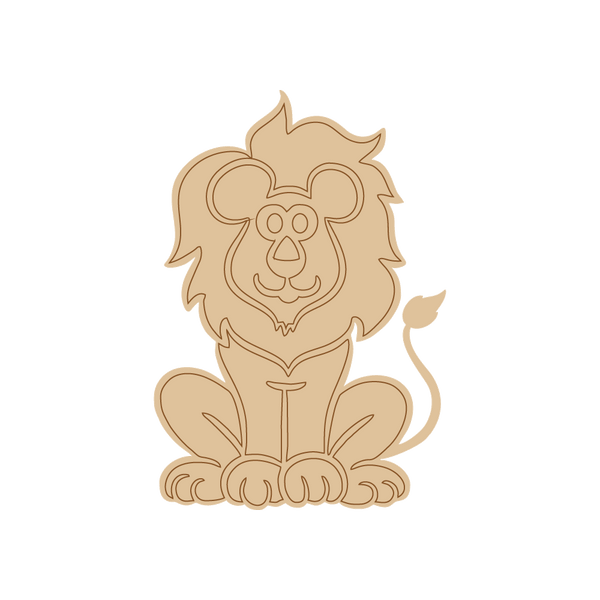 Lion PP#20 Preschool Paint & Play – Wooden DIY Shapes (Single) – Simply ...
