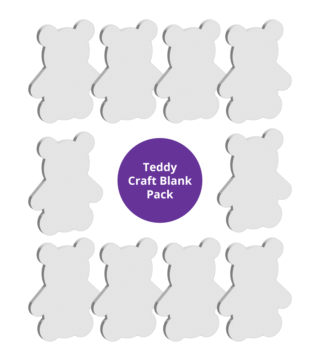 Preschool Craft Pack - Teddy Bear – Simply Engraved Gifts